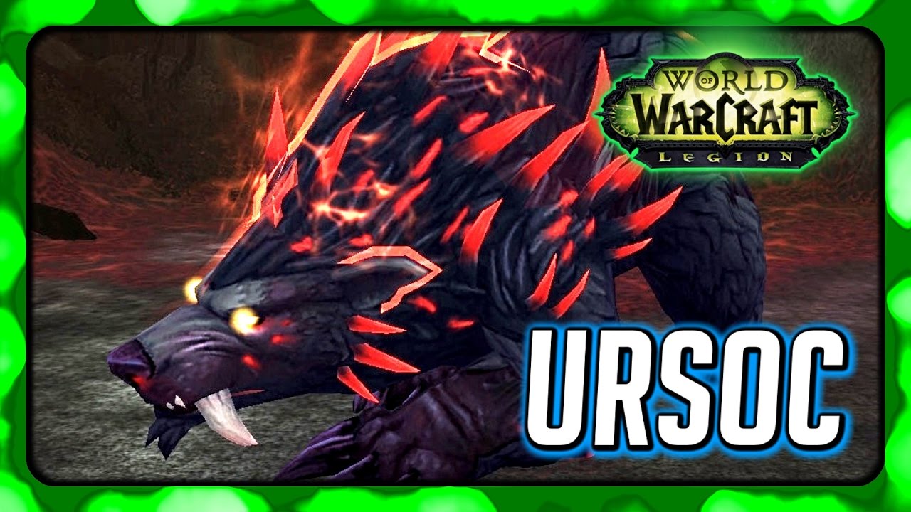WOW Ursoc in the Emerald Nightmare Raid [Demon Hunter Tank] - YouTube