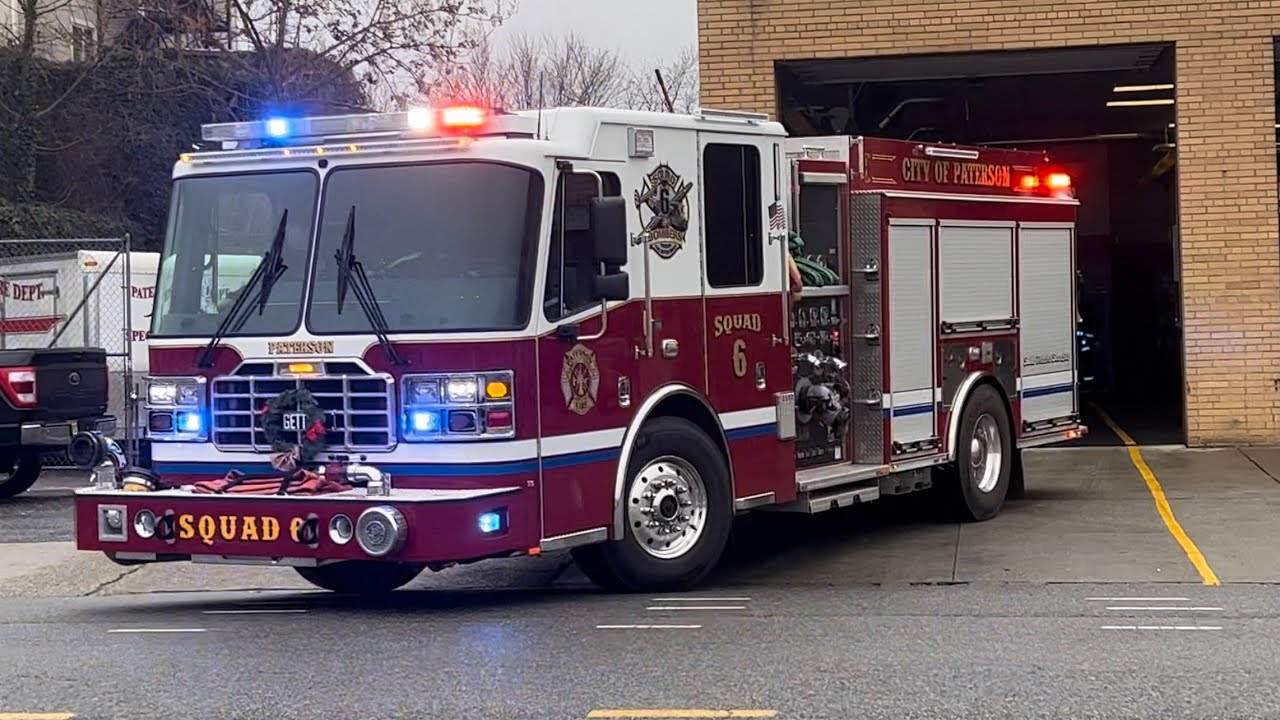 Paterson FD Squad-6 responding. 12-27-23 - YouTube