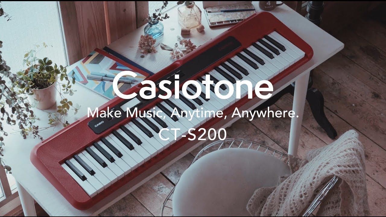 KEYBOARD MURAH/BUDGET, CASIO CTS200 RED full review in depth & DEMO ...