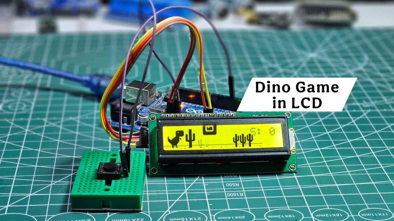 DIY Chrome Dino Game on I2C LCD with Arduino – Full Tutorial + Code! - YouTube
