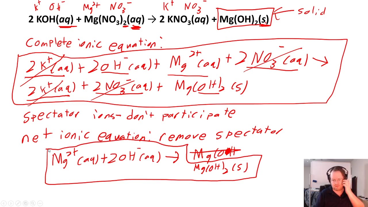 Solutions part 4 complete and net ionic equations (general chemistry ...