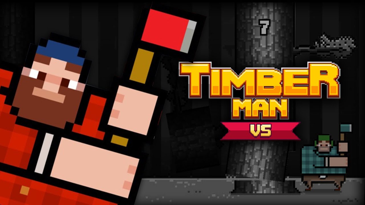 James and Mike try Online Multiplayer with Timberman VS on Nintendo Switch - YouTube