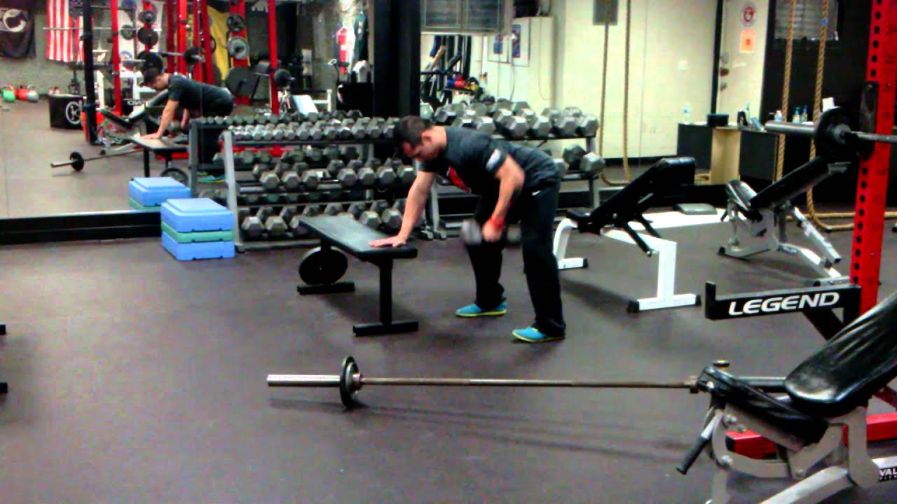 1 arm row - deadstop - YouTube