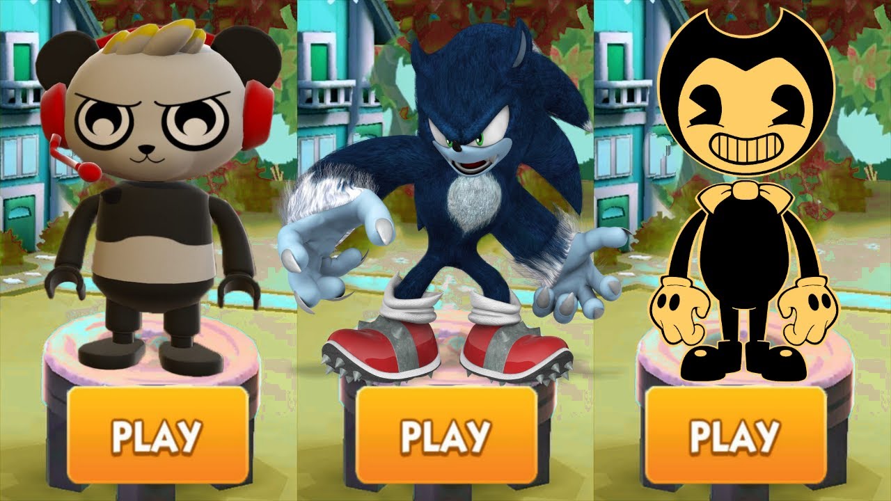 Tag with Combo Panda vs Sonic Dash Werehog vs Bendy in Nightmare Run ...