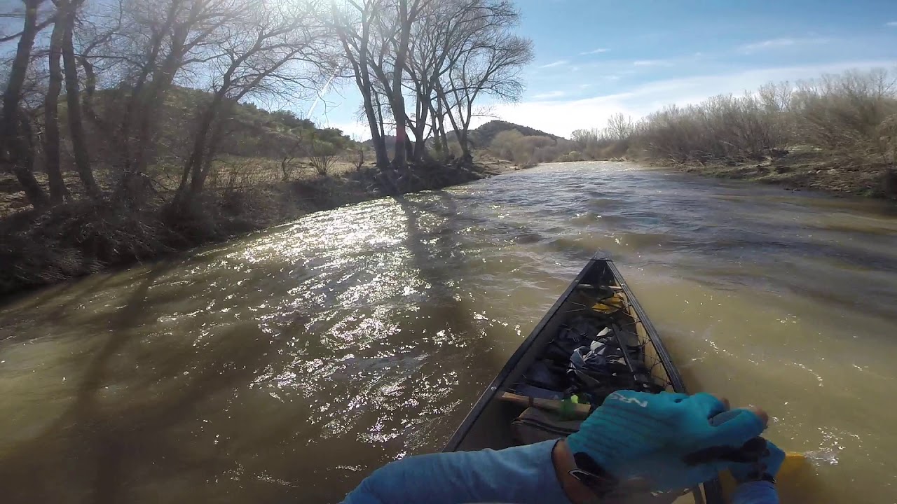 Gila River Gila-Cliff Valley #16 - Solo Canoe Trip - YouTube