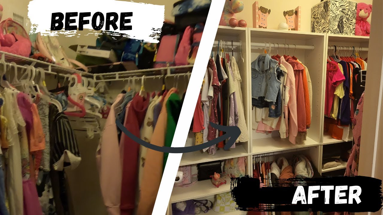 Transforming My Daughter's Closet to Her Dream Closet| Viral $40 Target ...