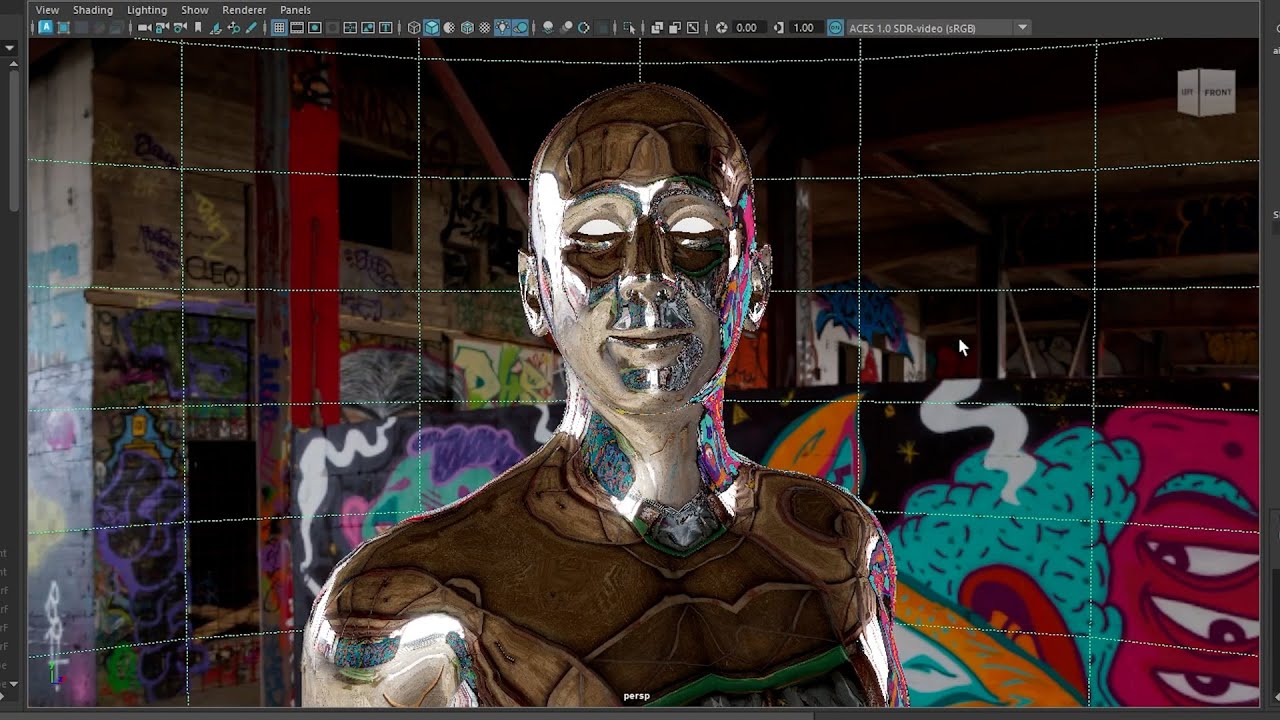 Iluminación HDRI con Arnold SkyDome Light + preset de material de Cromo ...