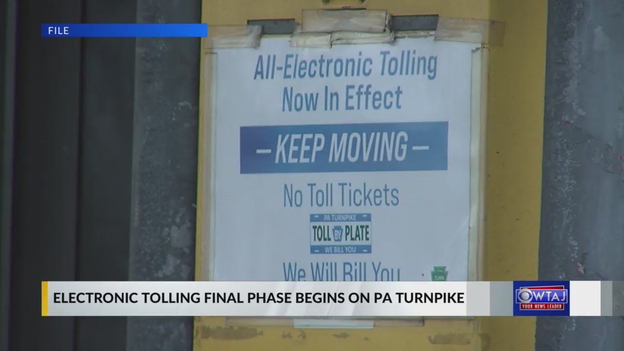 PA Turnpike begins final phase of all-electronic tolling - YouTube
