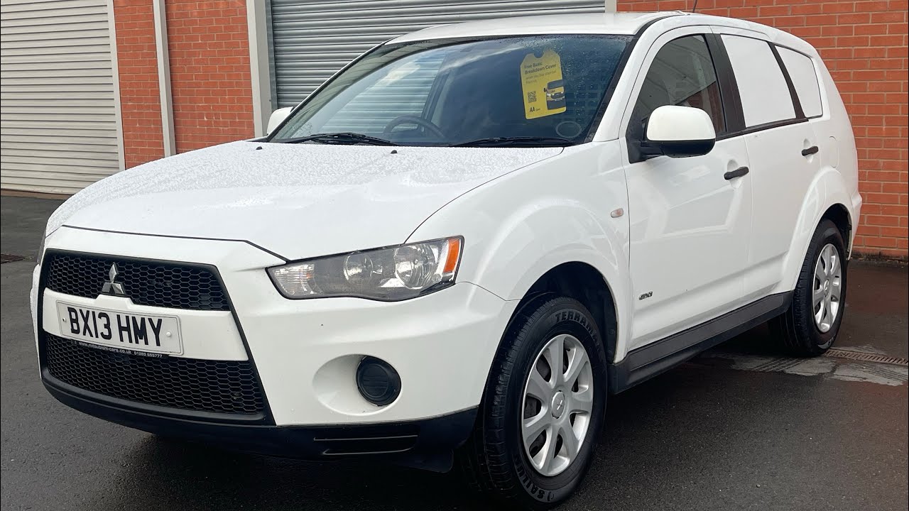 Mitsubishi Outlander 2.2 DI-D GX1 4work LCV 4x4 5dr 2013 White - YouTube
