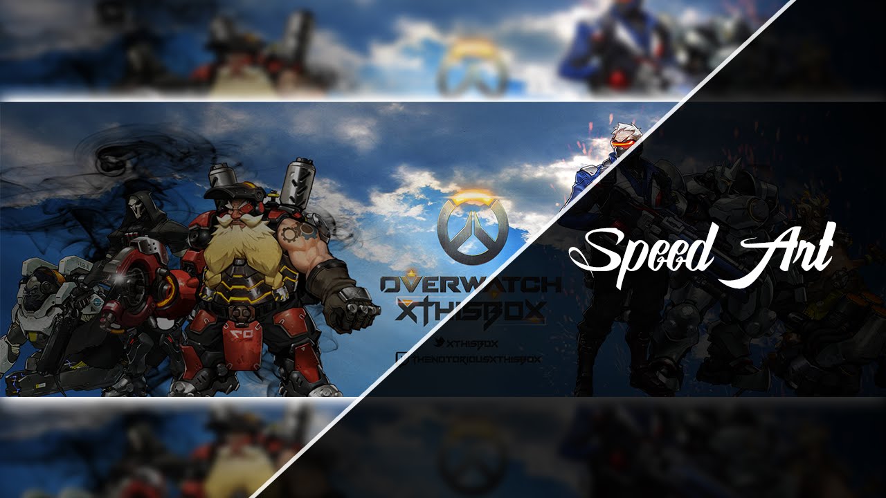 OVERWATCH BANNER - Speed Art - YouTube