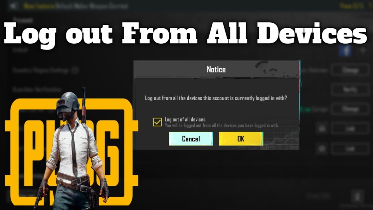 How To Logout pubg Account From All Devices | King Detects - YouTube