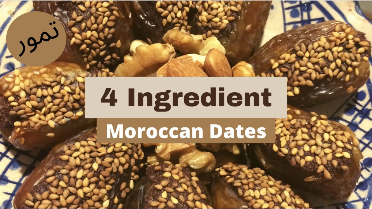 How to Make Moroccan Dates | Chocolate | Sesame | Almond Flour | Vegan ...
