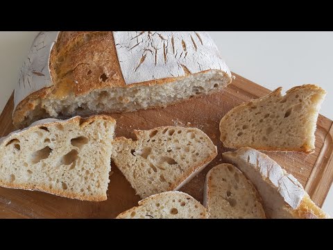 EKŞİ MAYALİ SEPETTE BEYAZ EKMEK YAPIMI TÜM DETEYLARIYLA