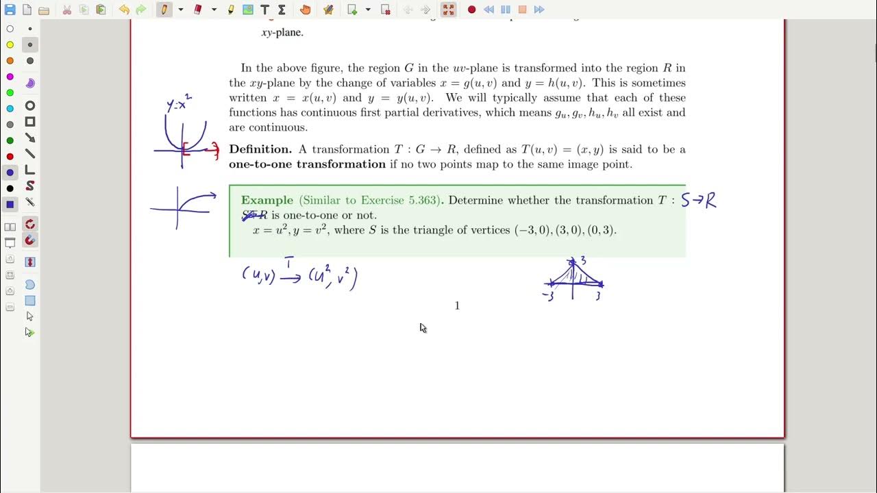 Calc 3 Section 5.7: Change of Variables in Multiple Integrals - YouTube