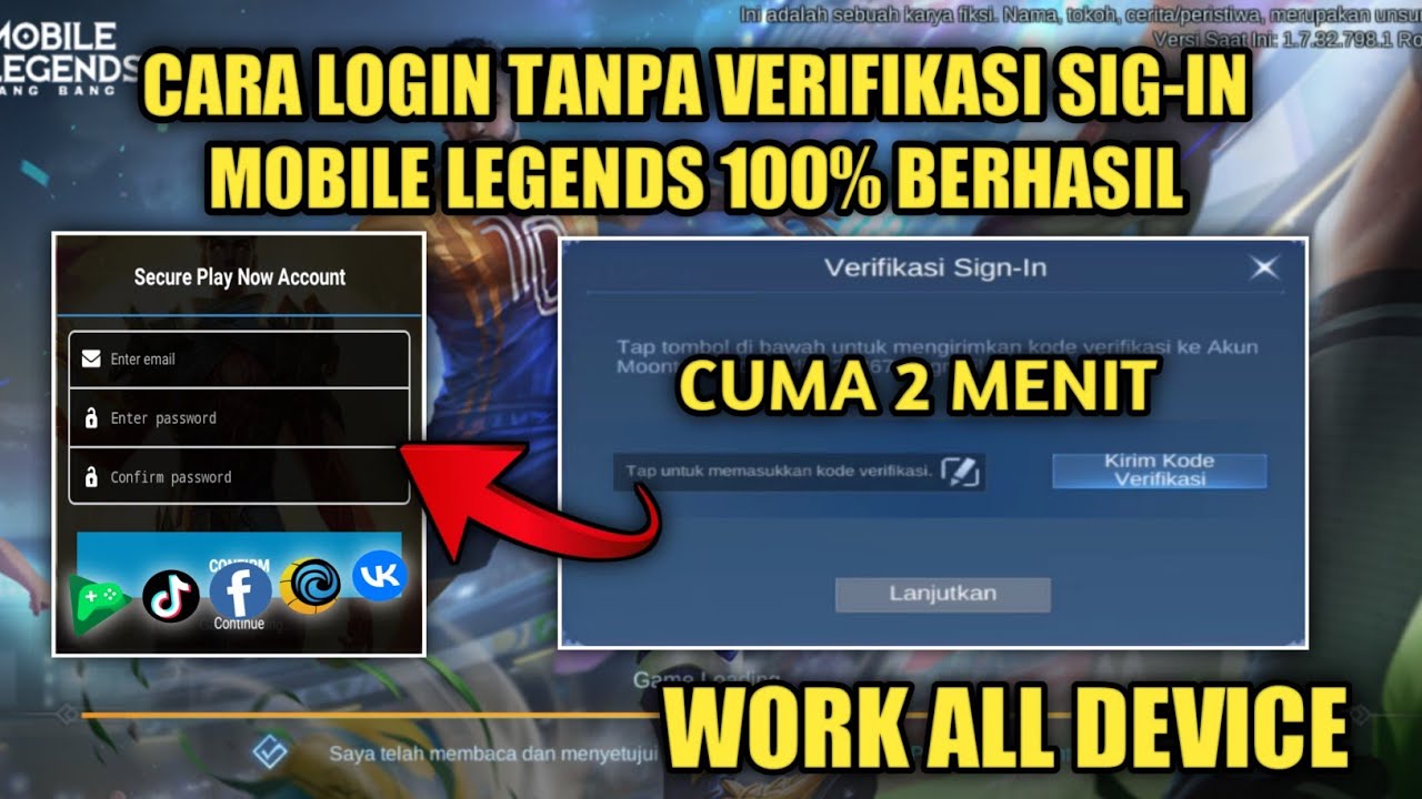 Cara Login Ganti Akun Mobile Legends Tanpa Verifikasi Sign-in Ke Akun ...