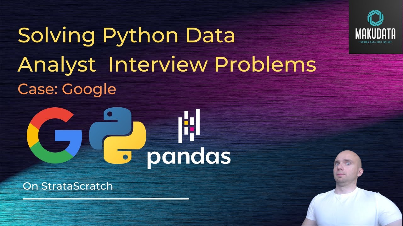 Solving Python Data Analysis Interview Questions - Google - YouTube