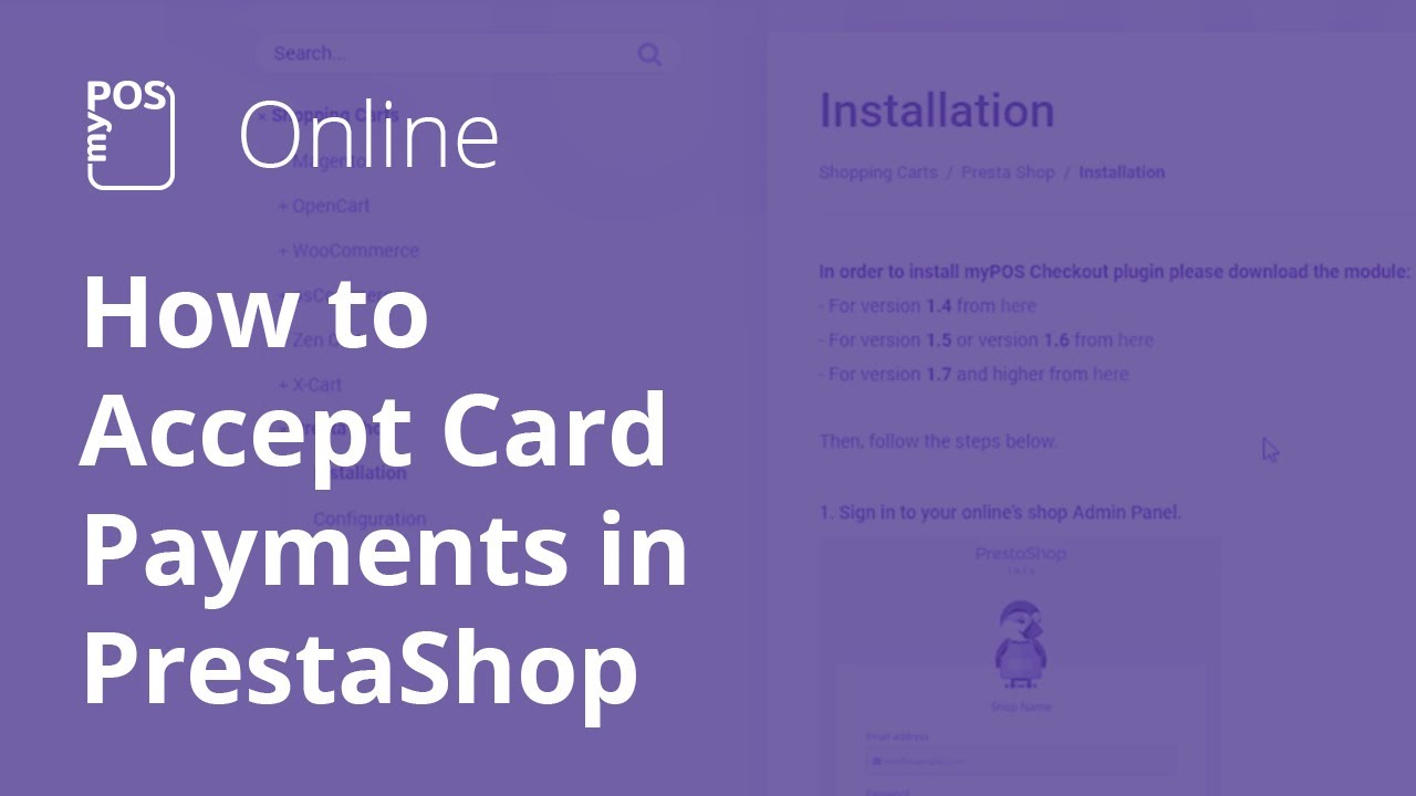 How to Accept Card Payments in PrestaShop - YouTube
