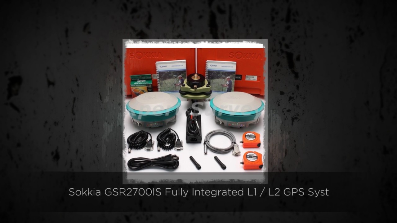 Sokkia GSR2700IS Fully Integrated L1 / L2 GPS System - YouTube