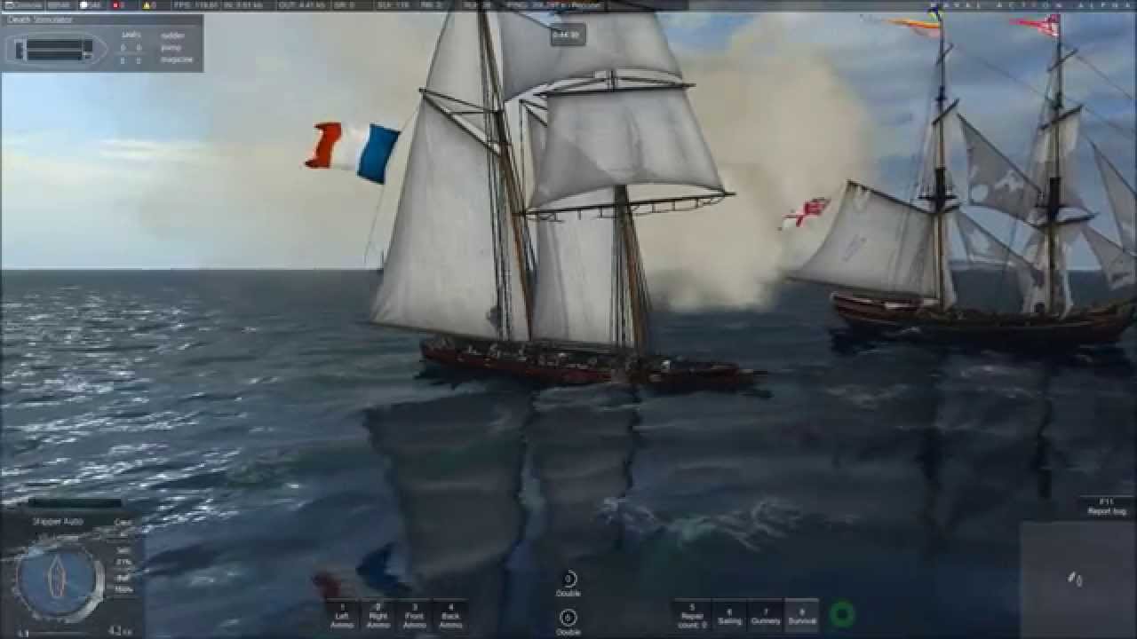 Privateer vs Navy Brig - YouTube