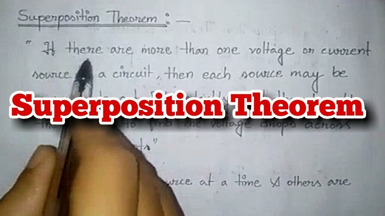 Superposition Theorem ll Statement & Explanation with example ll Basic ...
