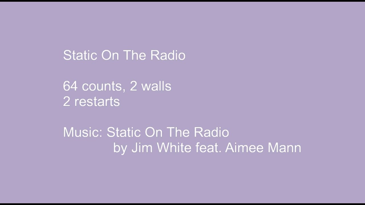 Static On The Radio - Line Dance - Music by Jim White - YouTube