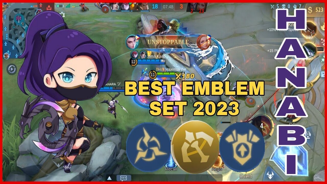 HANABI SOLO GAME SA MYTHIC RANK - CRITICAL DAMAGE EMBLEM SET 2023 ...