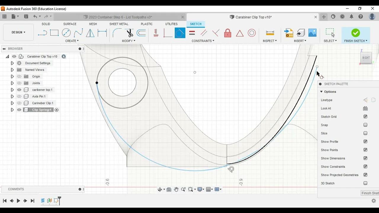 Fusion 360-Reverse Engineering Pen - Clip Spring - YouTube