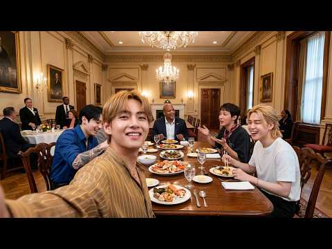 Taehyung and BTS Members Share a Moment with Governor Wes Moore in Baltimore