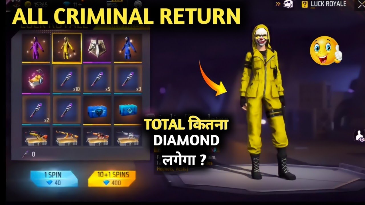 3 Criminal Bundle Return 🤩 - Kitna Diamond Lagega ?| Blue, Yellow ...