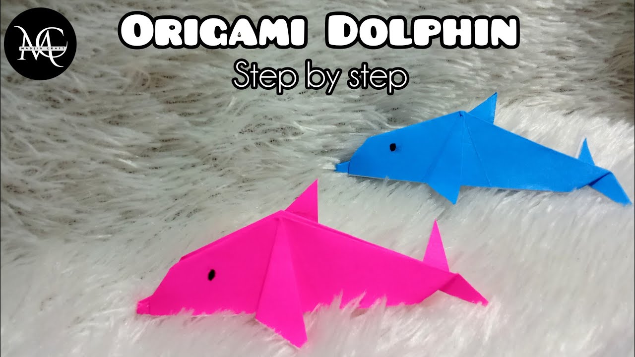 Origami dolphin step by step / DIY paper dolphin - YouTube