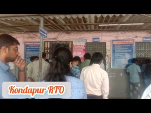 Hyderabad Kondapur RTO new vehicle registration - YouTube