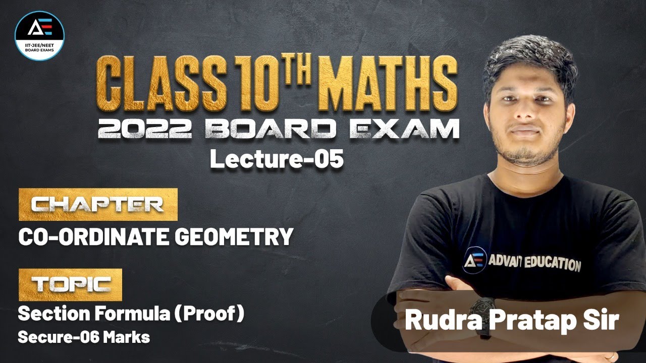 Section Formula Proof | Midpoint Formula | Coordinate Geometry class 10 ...