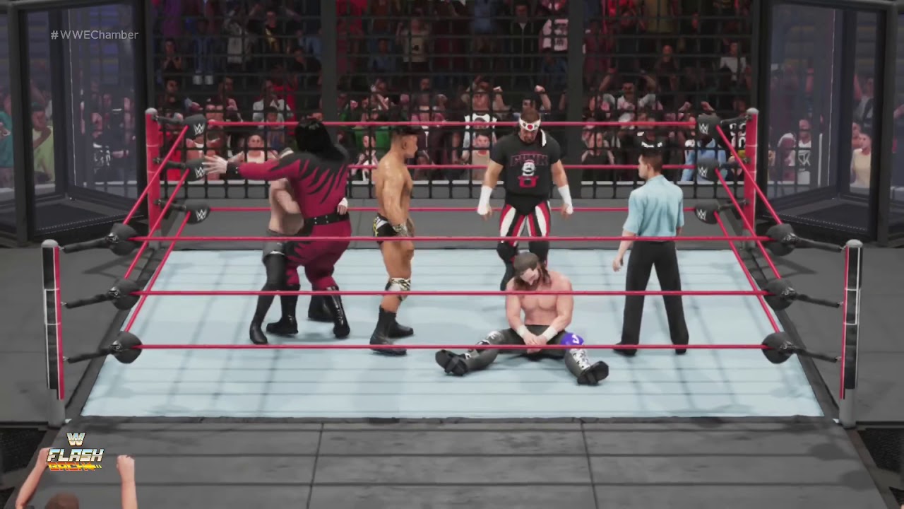 WWE 2K19 Elimination Chamber - Darby Allin vs EC3 vs Kenny Omega vs ...