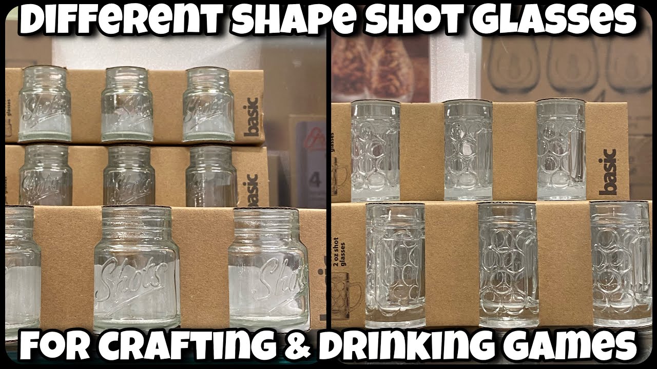 Different shape shot glasses for crafting & drinking games found at ...