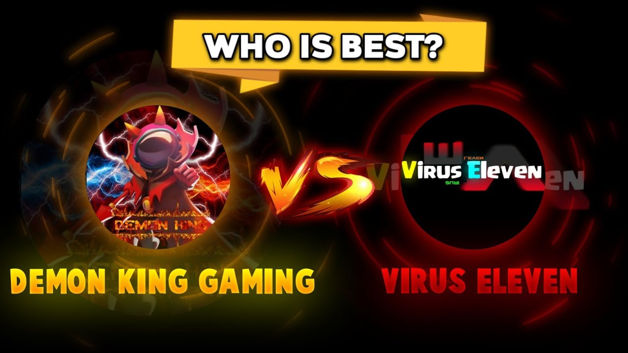 Virus Eleven Vs Demon King Gaming || Youtubers Comparison || GamerGod Gaming - YouTube