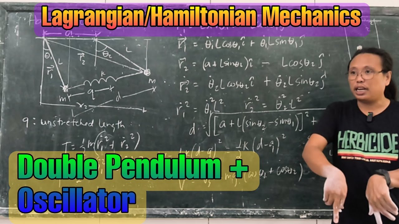 Double pendulum connected by a spring: SOLVED! - YouTube
