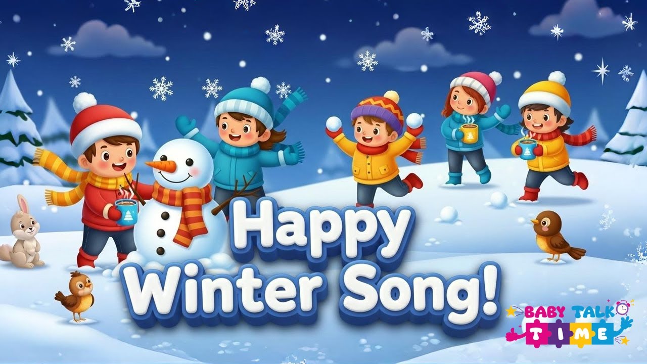 Happy Winter Song for Kids ️ Build a Snowman & Hot Cocoa! | Cool ...