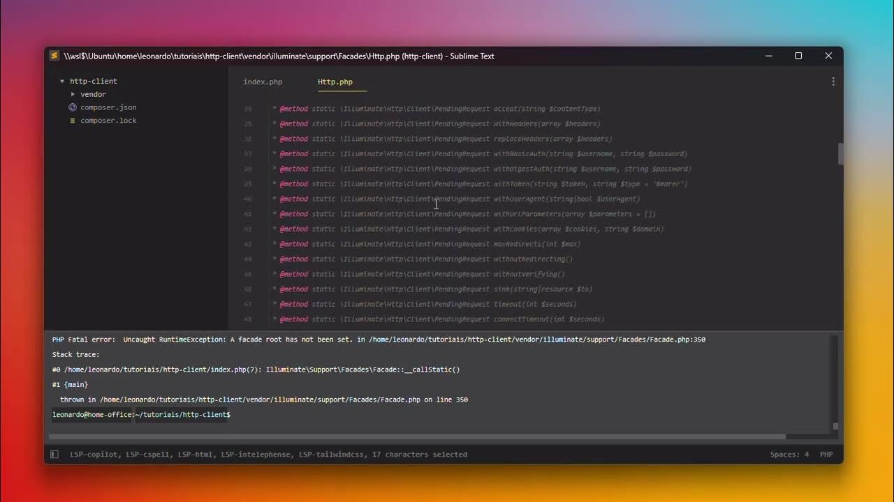 [Laravel] Utilizando o Http Client do Laravel sem o Laravel - YouTube
