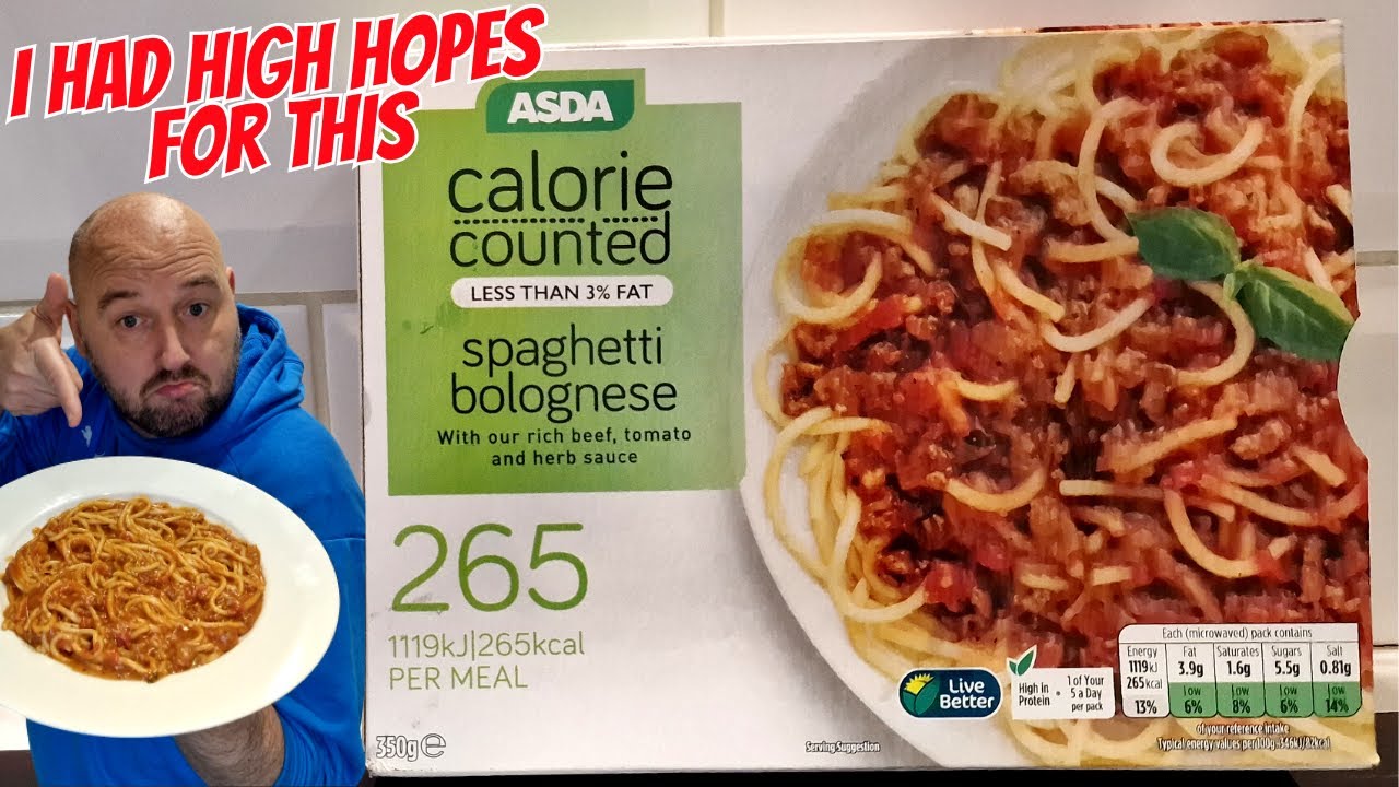I HAD HIGH HOPES FOR THIS SPAGBOL !!! - Asda Calorie Counted Spaghetti ...
