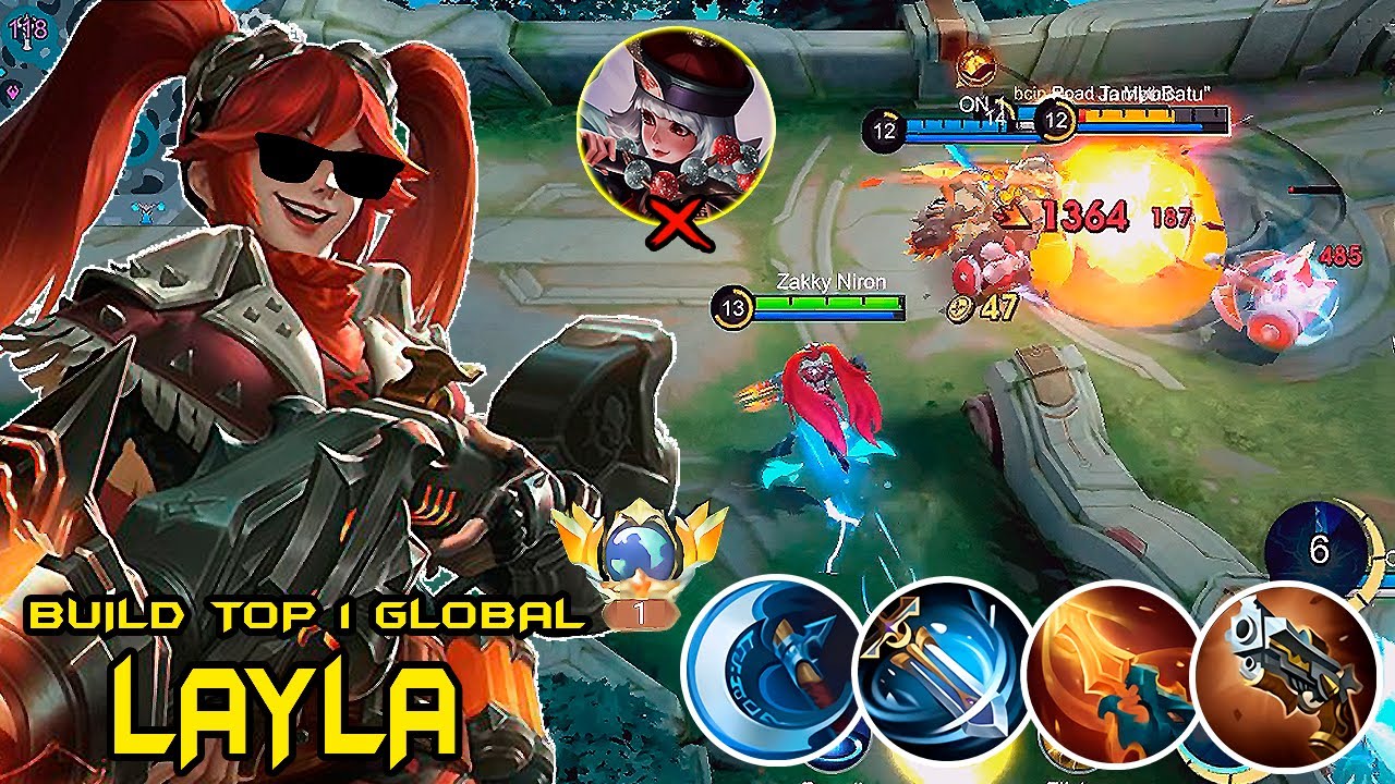 LAYLA NEW ONE SHOT BUILD🔥 ITEM FOR LATE GAME DAMAGE HACK!! - BUILD TOP ...