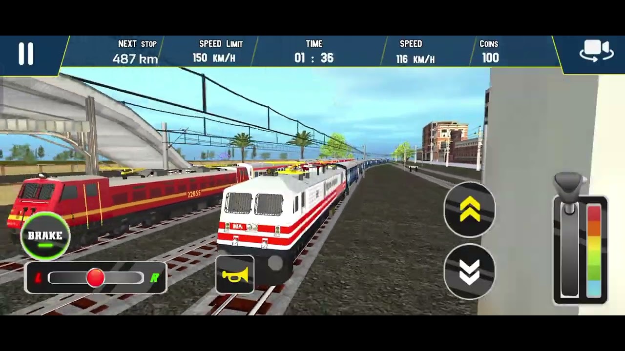 Single LINE Trains at Full Speed | Diesel and Electric | Palnadu ...