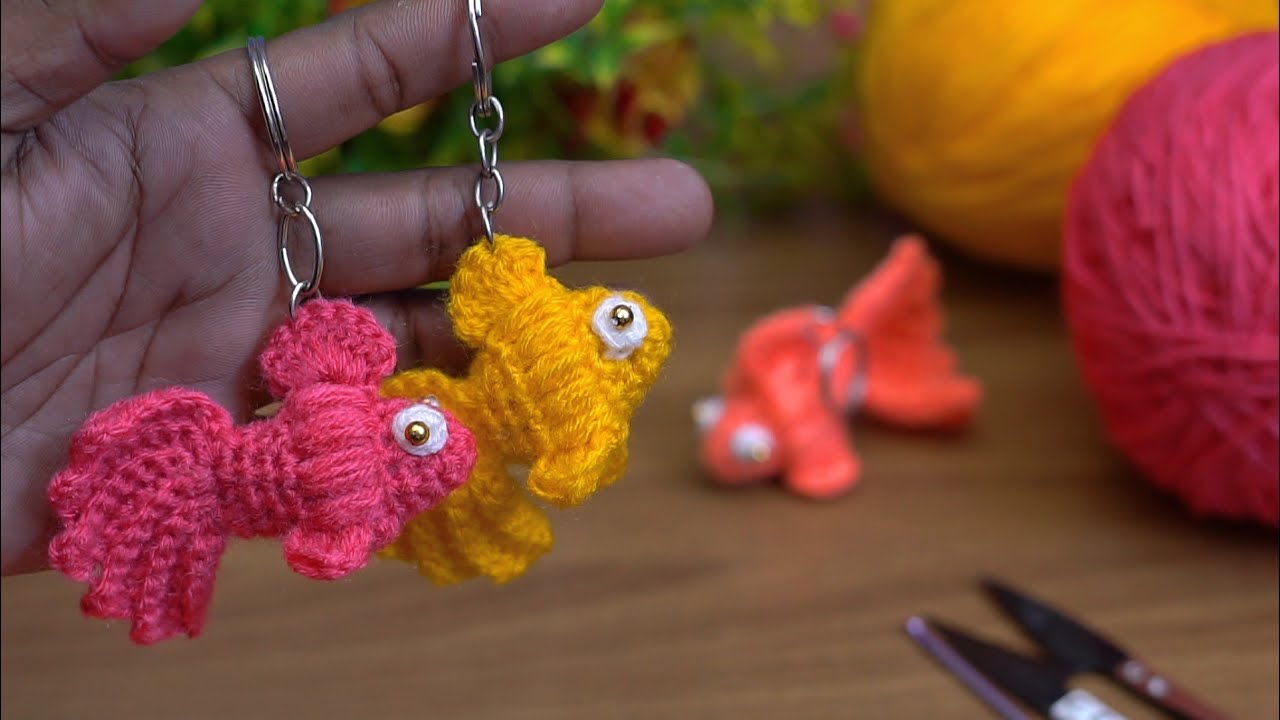 WoW Wonderful 😍😍 Little Cute Goldfish Knitting Handwork full video ...