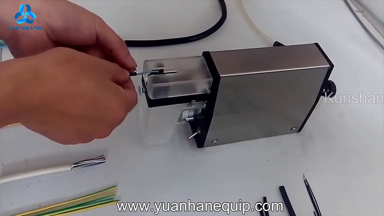 Pneumatic Wire and Cable Stripping Machine YH-2015C - YouTube