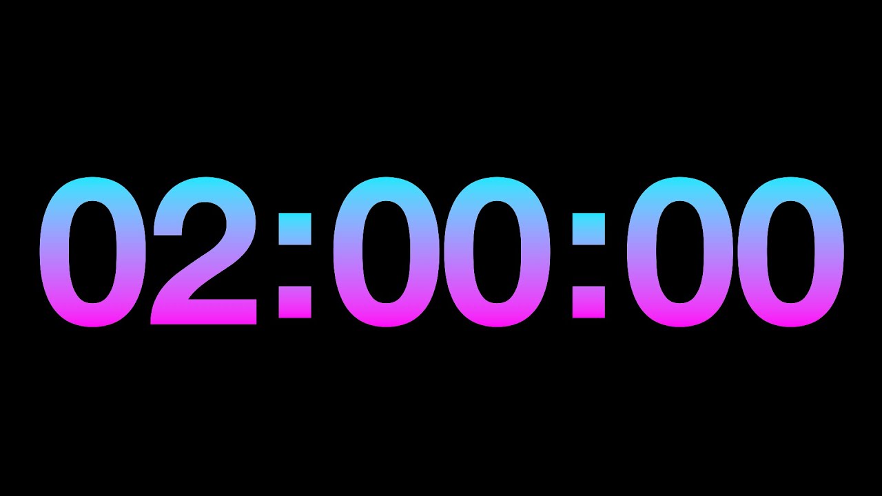 2 Hour Timer ⎜ Timer of focus ⎜120 Minute Timer - YouTube