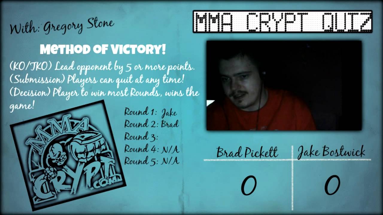 [MMA Crypt Quiz] Brad Pickett vs. Jake Bostwick - YouTube