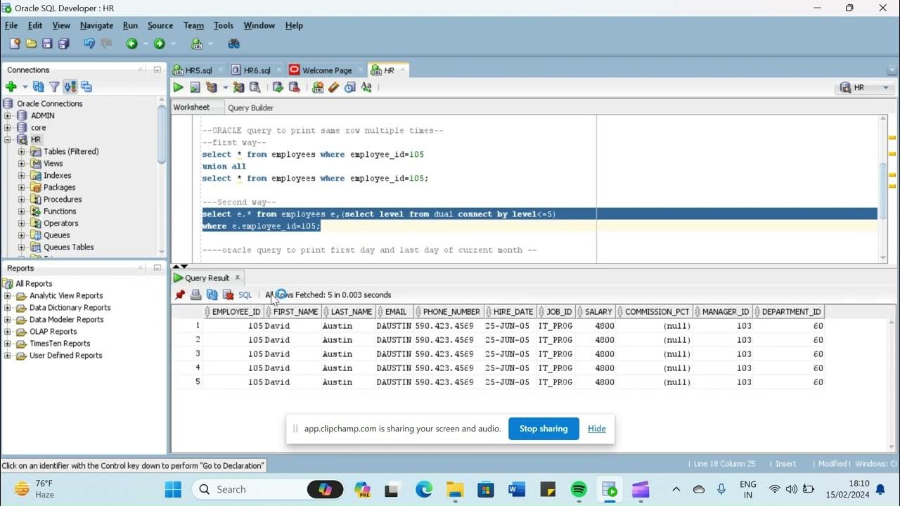 Oracle :- Scenario based questions 01 - YouTube