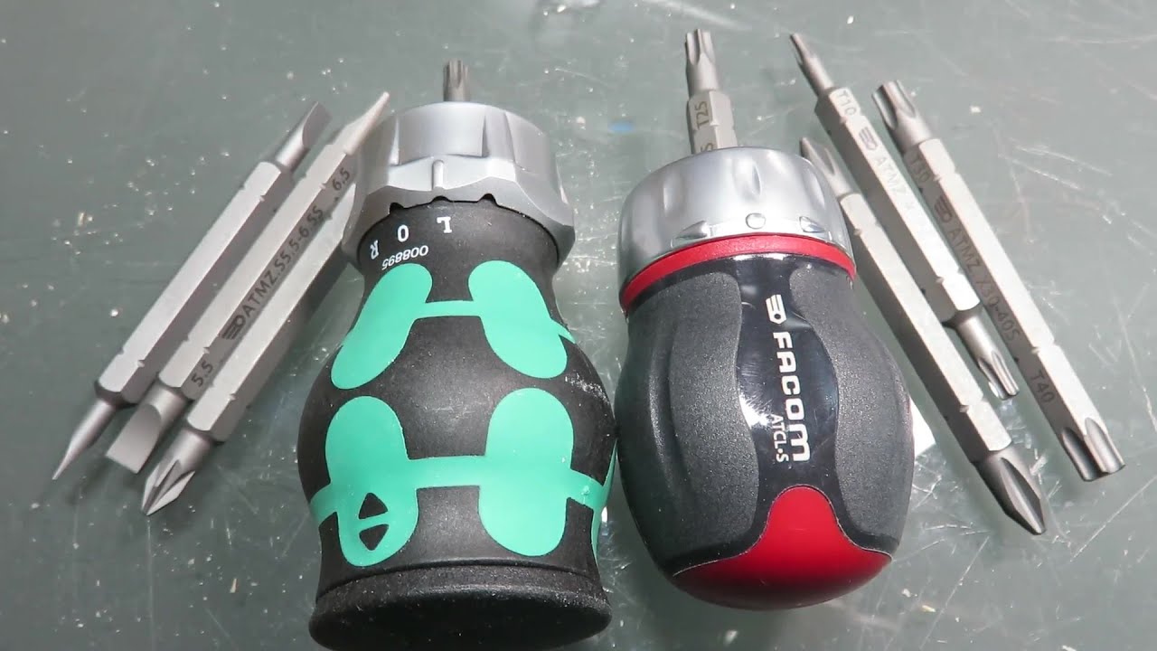 FACOM [ATCL.S14PB] : Ratchet Stubby Screwdriver : PROTWIST - YouTube