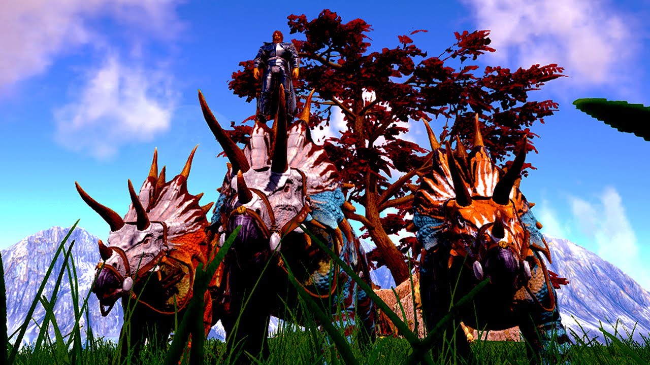 ARK Svartalfheim - I Tamed this Trio overpowered Paleo Trikes Ep. 4 ...