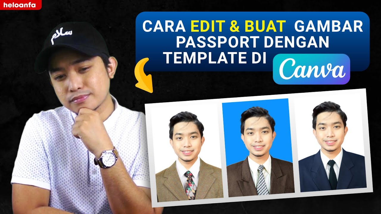DIY Gambar Passport di Rumah Je & Edit Guna Phone !! - YouTube