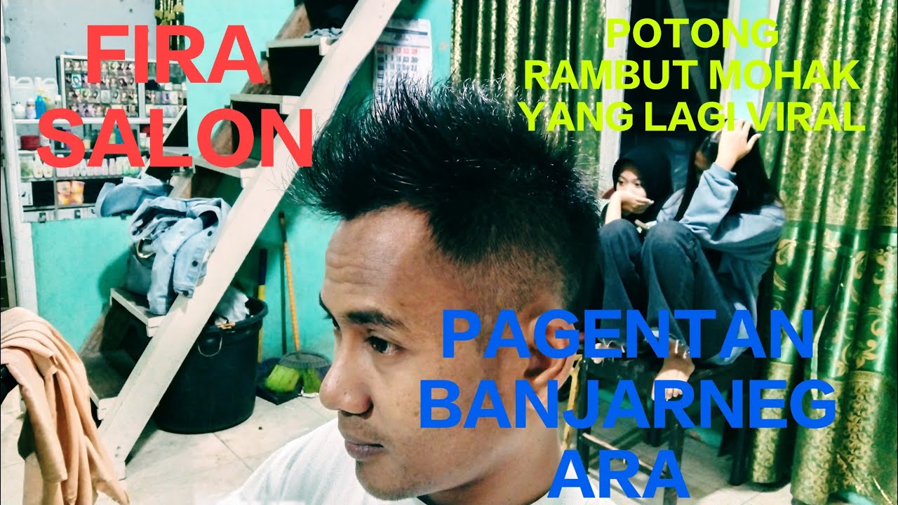potong rambut mohak yang lagi viral#potong #salon #rebonding - YouTube